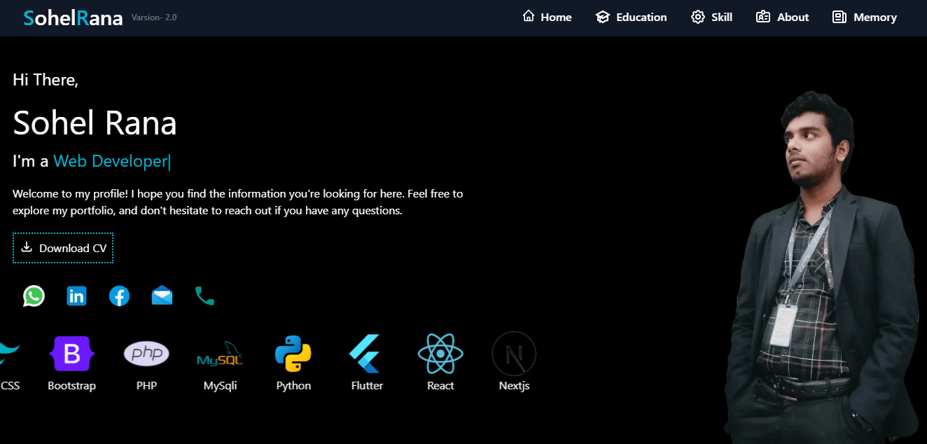 Sohel Rana | Store Executive, Web Developer, Mobile App Developer